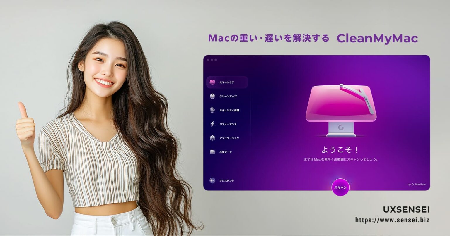 CleanMyMacの口コミ・評判は？ 最新バーション（2025年版 ver5）との他社比較や性能検証結果を大公開！ | UXSENSEI （ Macの最適化ノウハウ